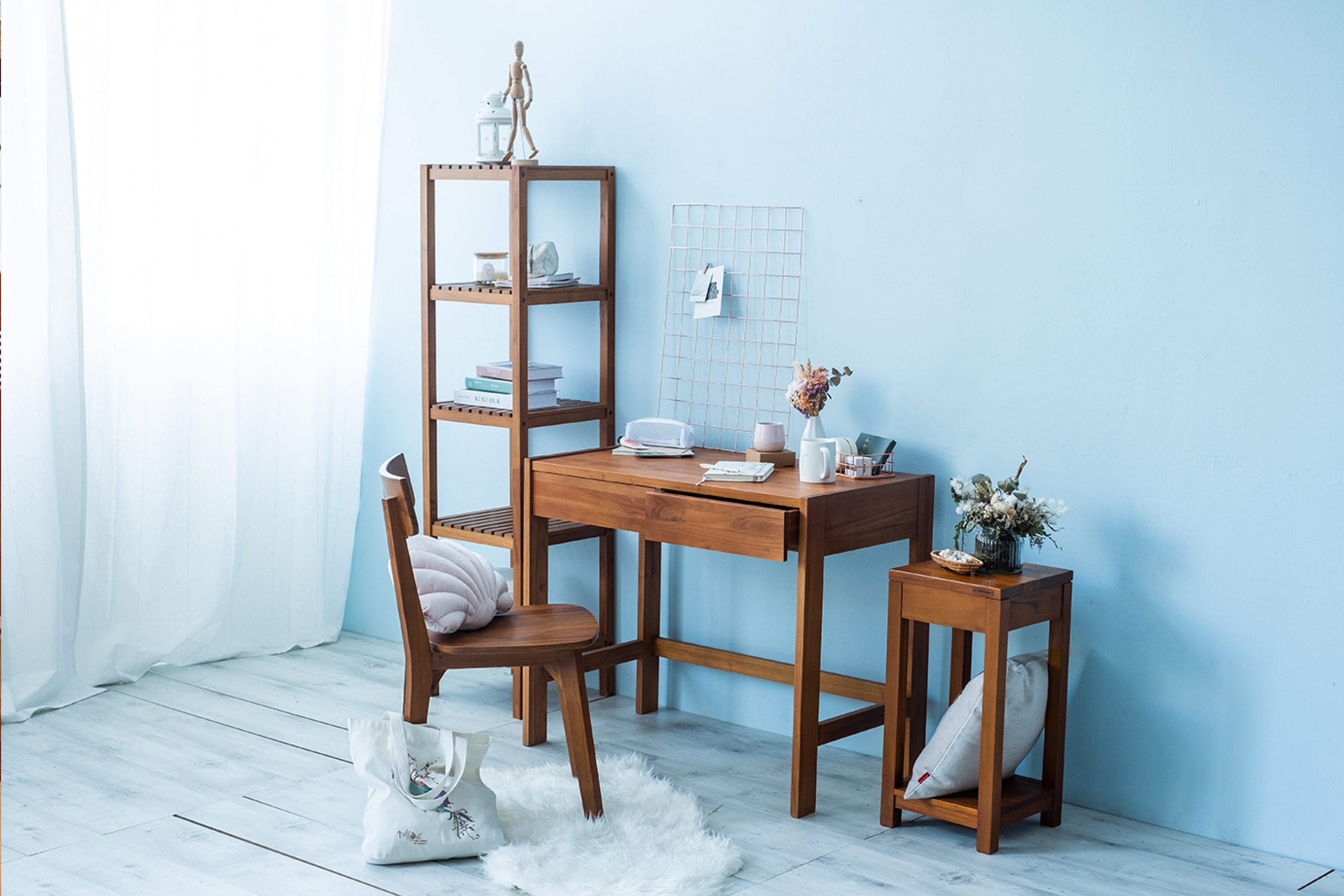 OKA DISPLAY STAND (60CM) | Shelf - Living - Scanteak Singapore