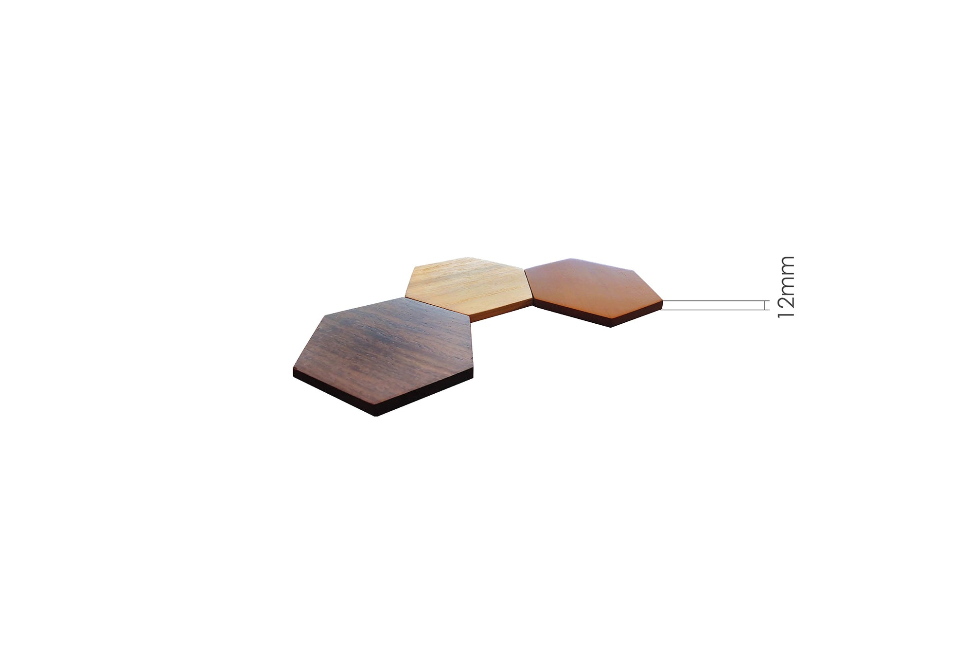 HEXAGON COASTERS (SET OF 3 PCS) | Accesorry - Scanteak Singapore