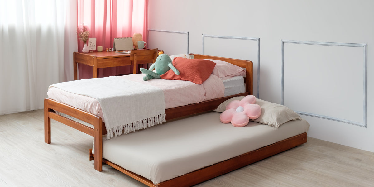 3.5FT SUPER SINGLE BED FRAME |Bed Frame - Bedroom - Scanteak Singapore