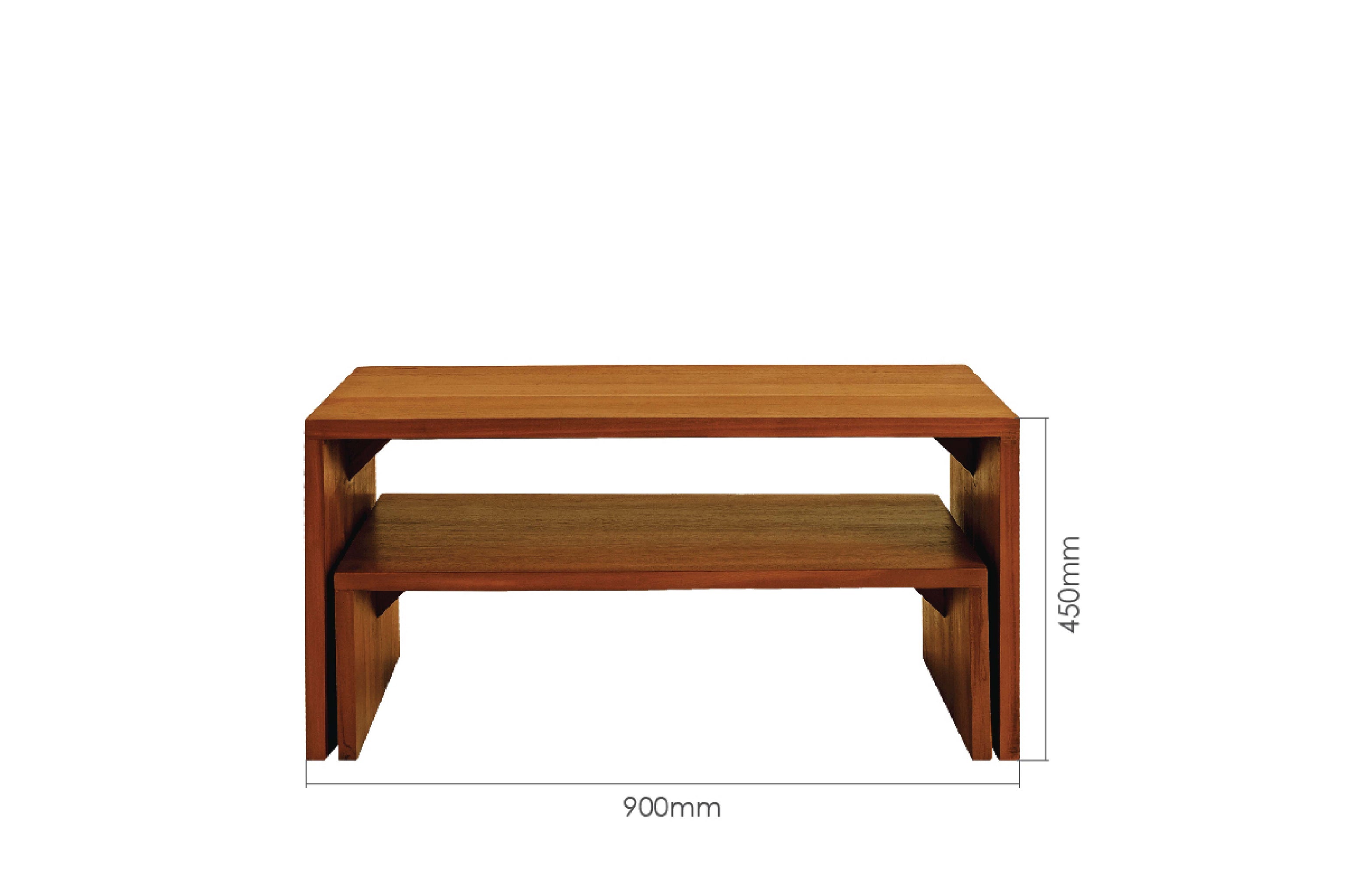 PLANK NESTING BENCH SET | Nesting Table - Dining - Scanteak Singapore