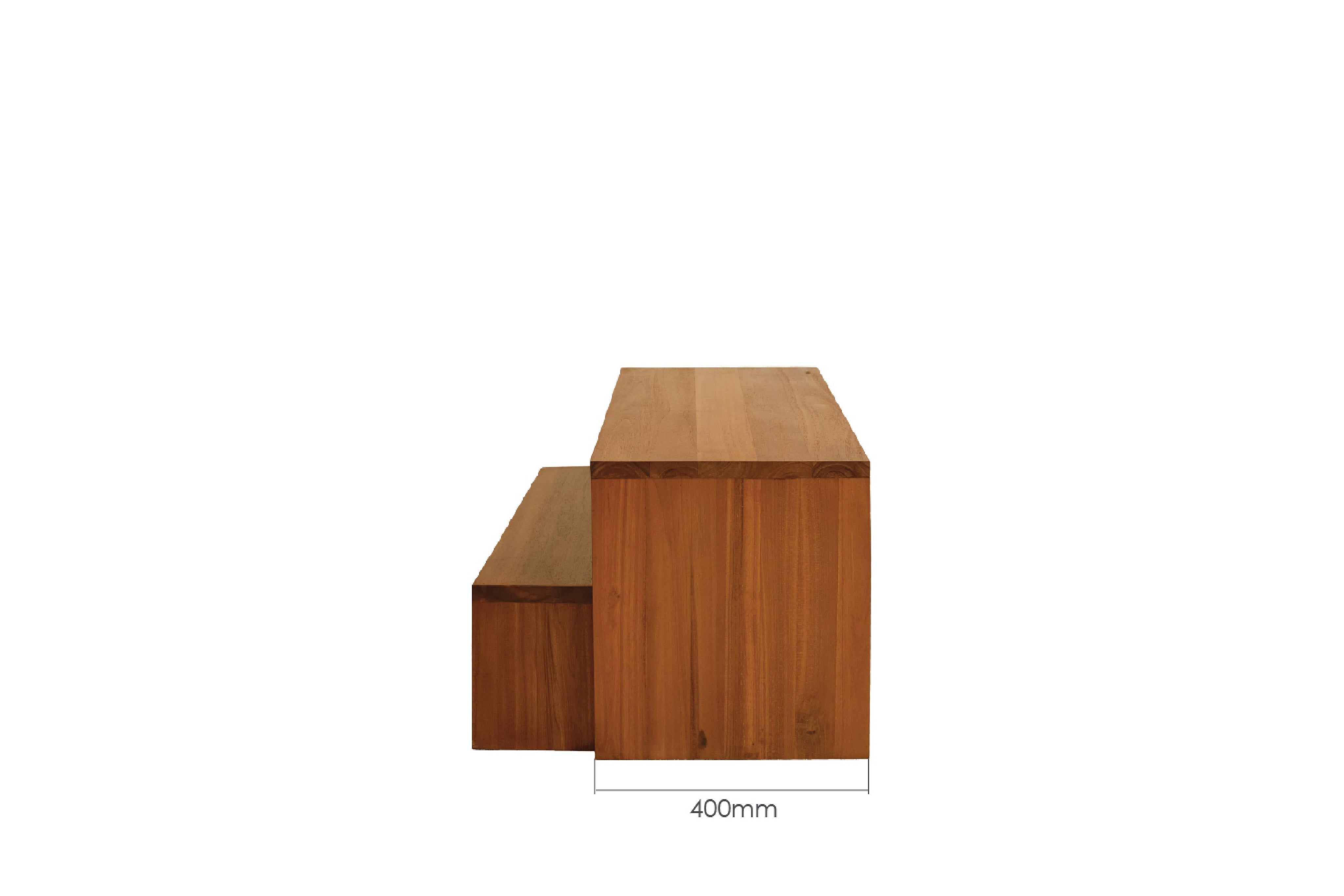 PLANK NESTING BENCH SET | Nesting Table - Dining - Scanteak Singapore