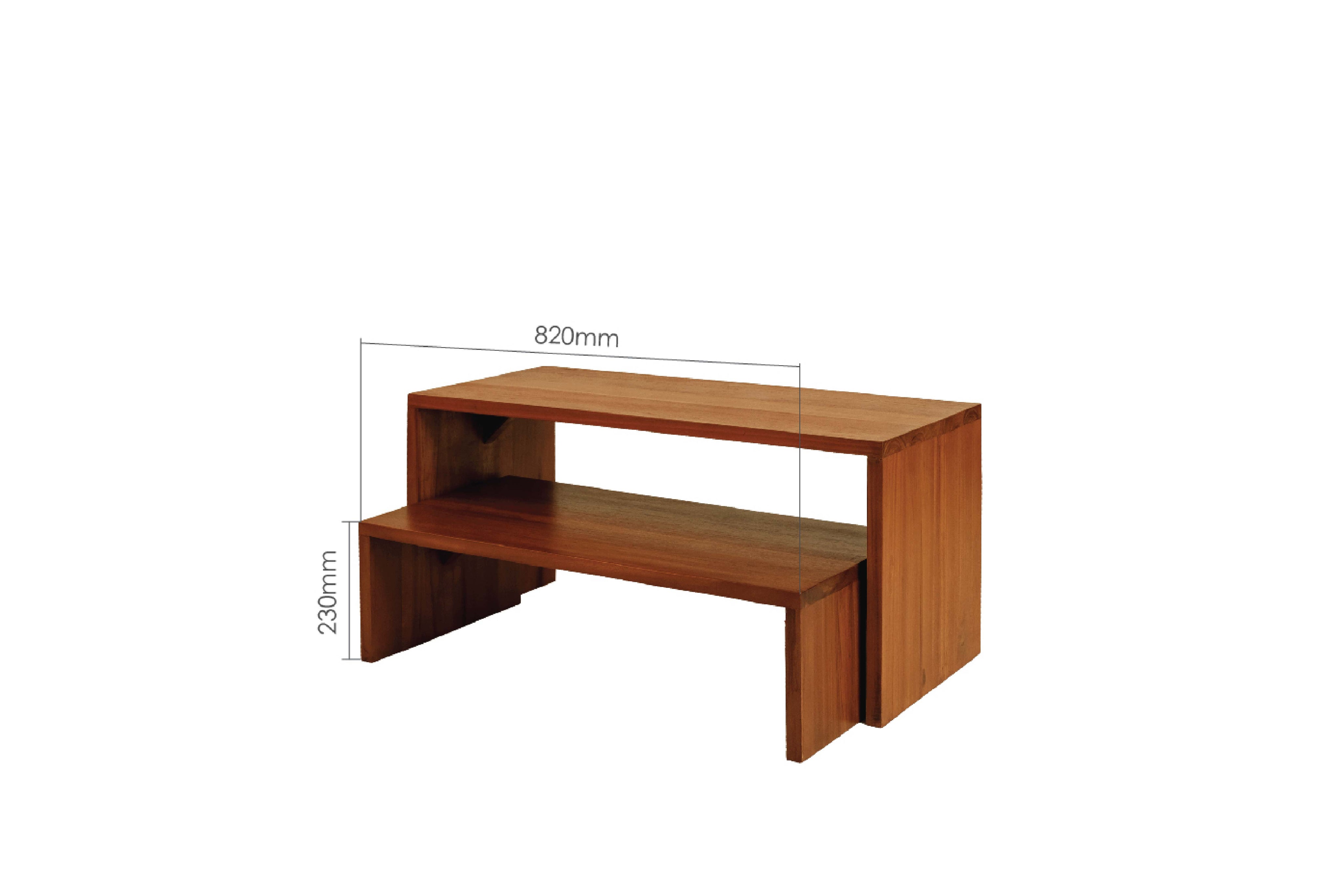 PLANK NESTING BENCH SET | Nesting Table - Dining - Scanteak Singapore
