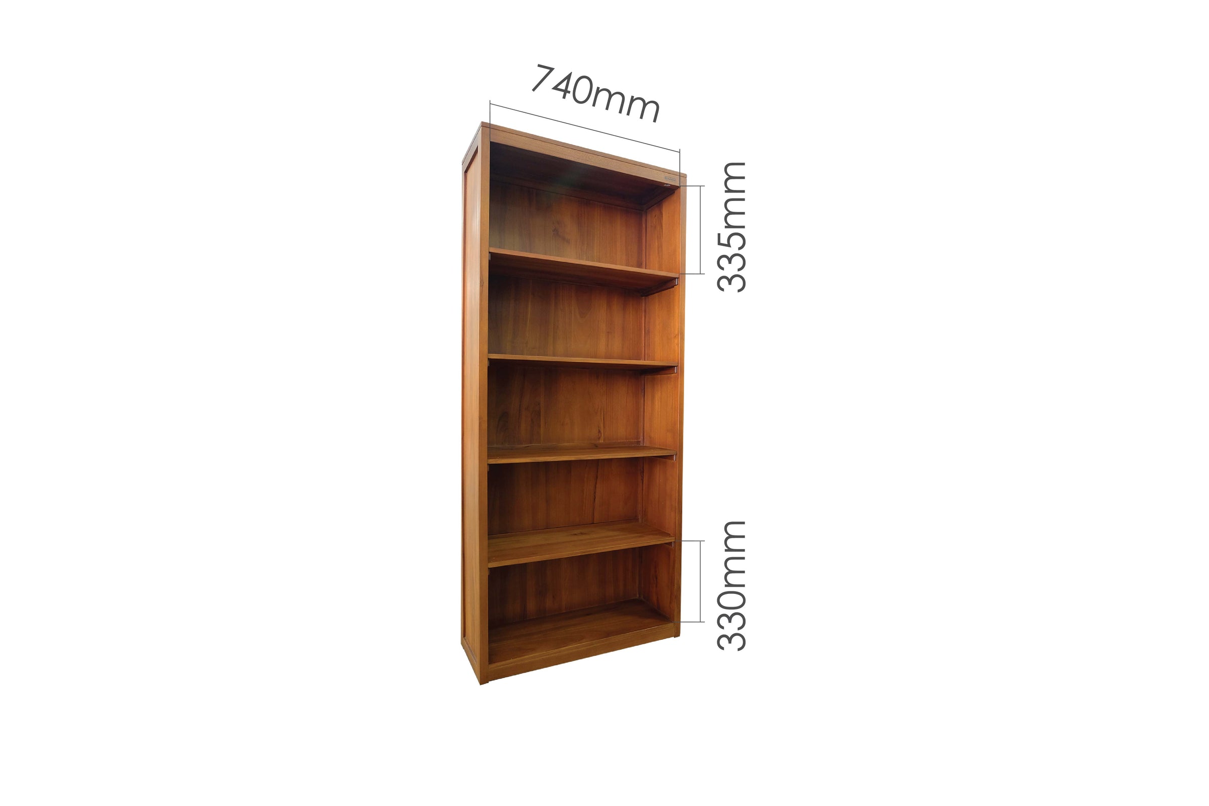 BOKA BOOKCASE (4 SHELVES) | Storage - Living - Scanteak Singapore