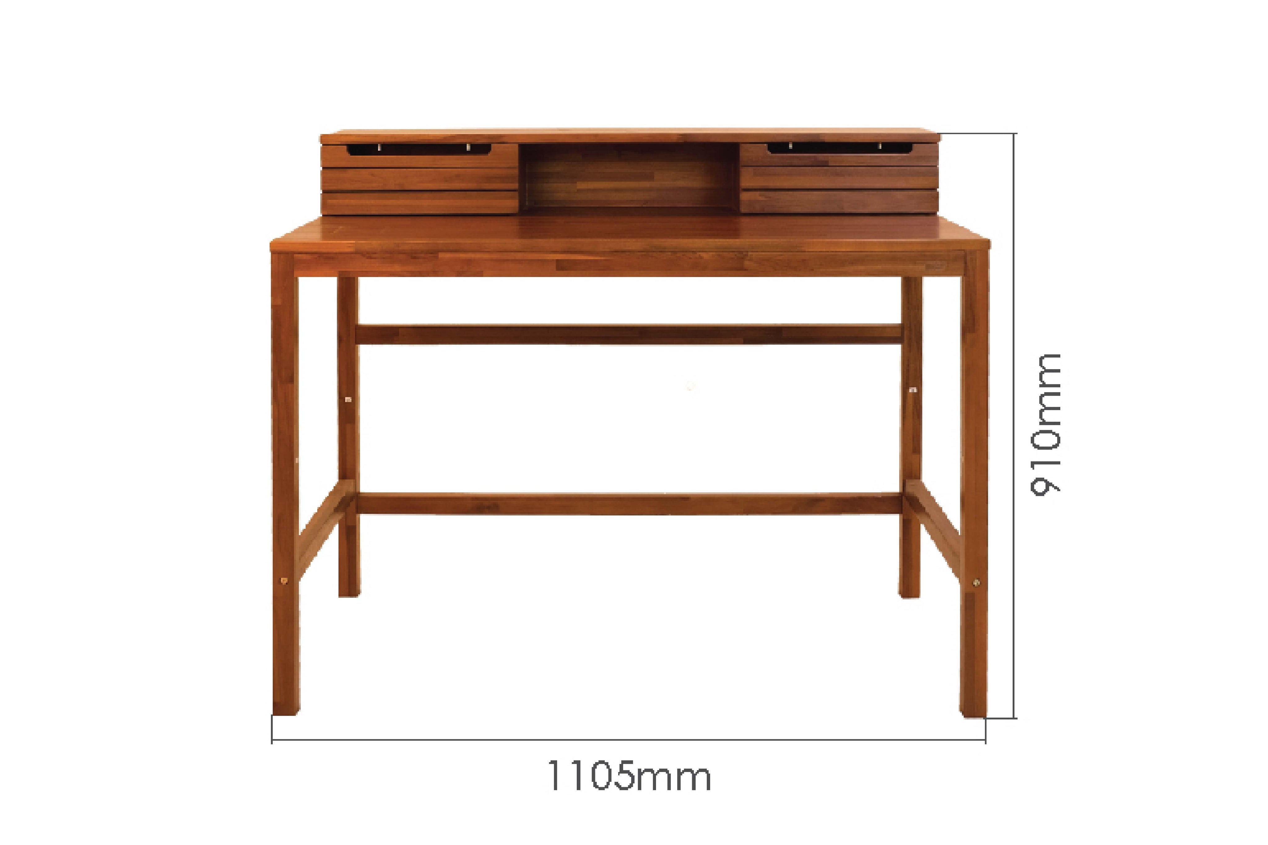 SLAT 110CM SECRETARY DESK | Writing Table - Study - Scanteak Singapore