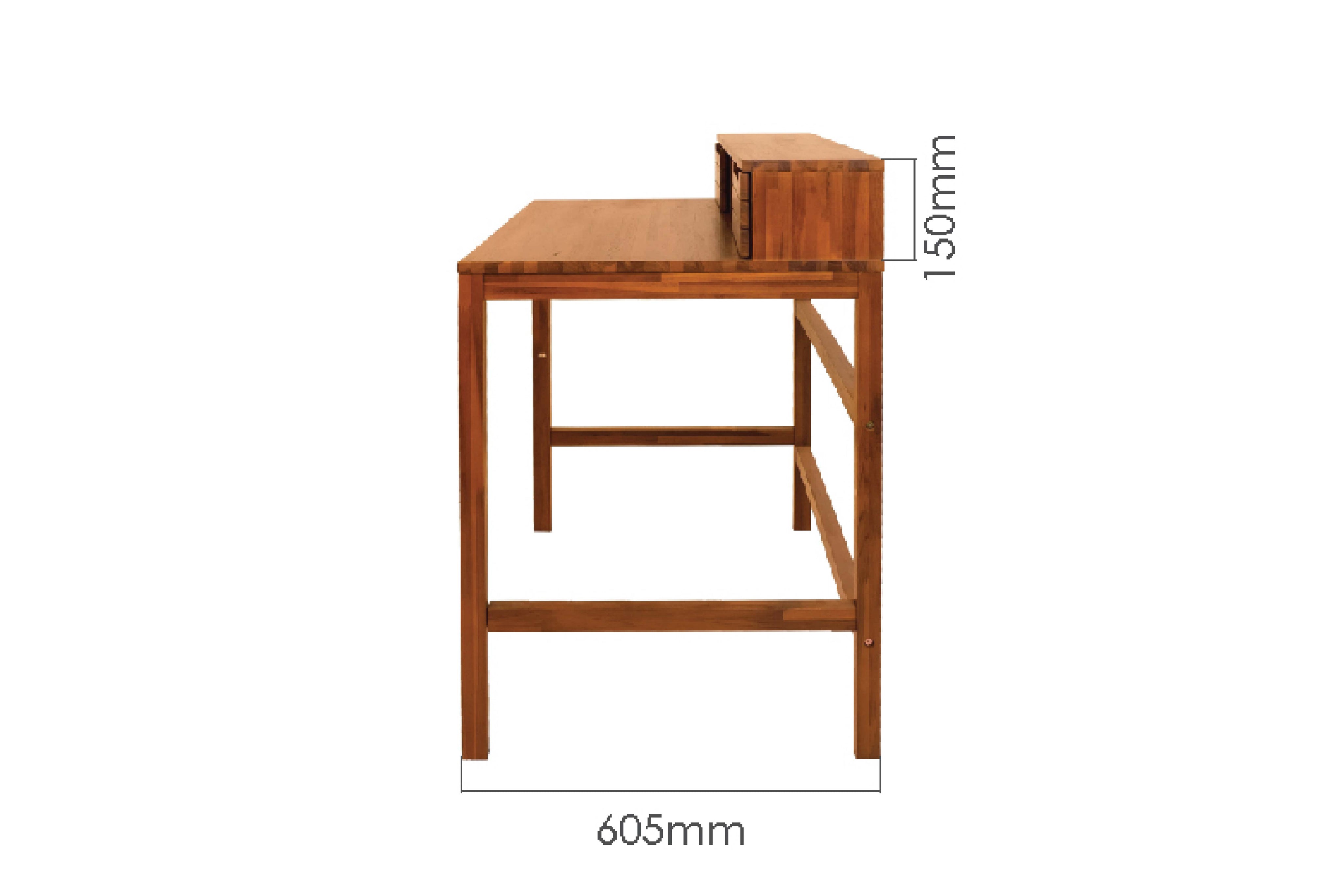 SLAT 110CM SECRETARY DESK | Writing Table - Study - Scanteak Singapore