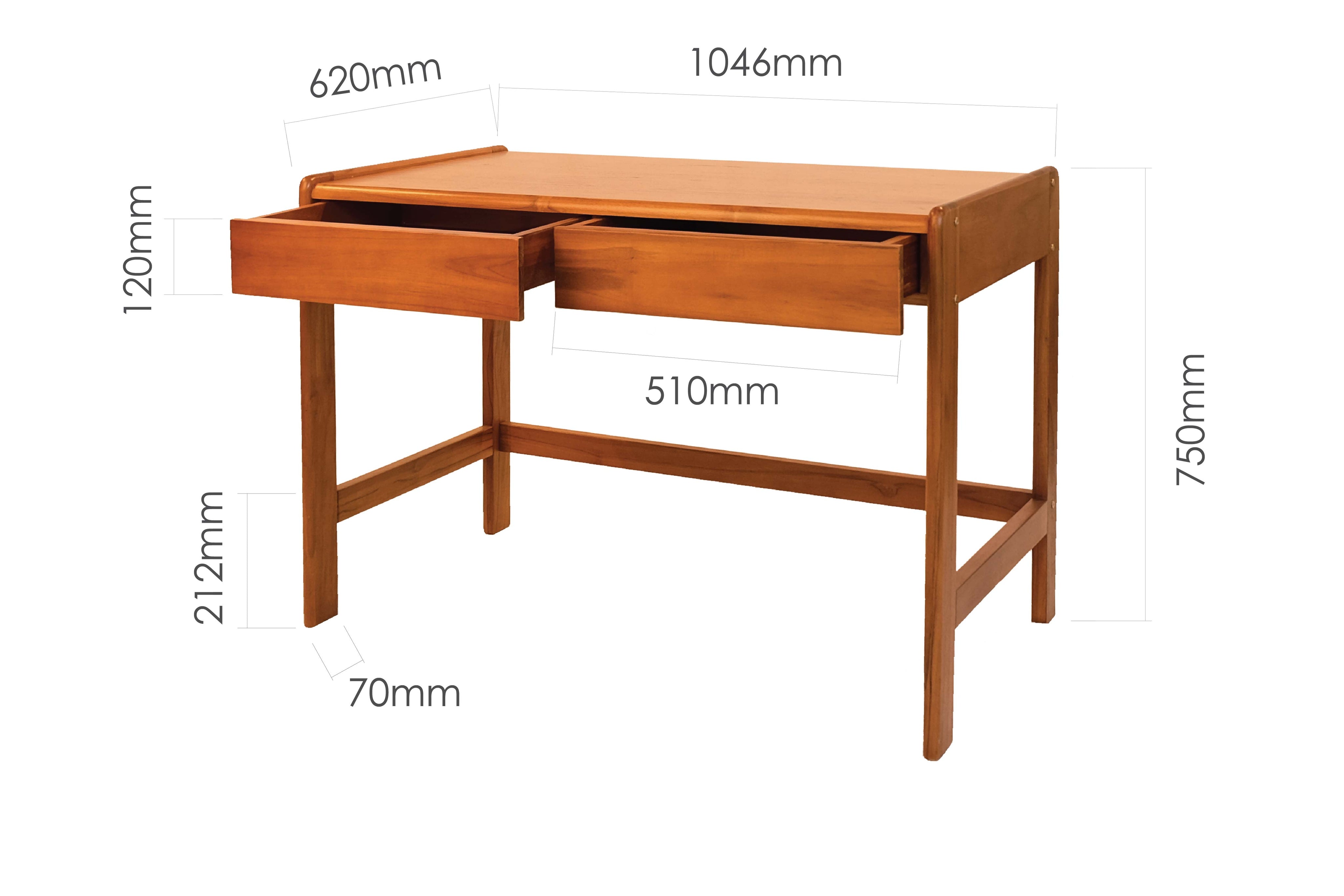 105CM WRITING TABLE | Writing Table - Study - Scanteak Singapore