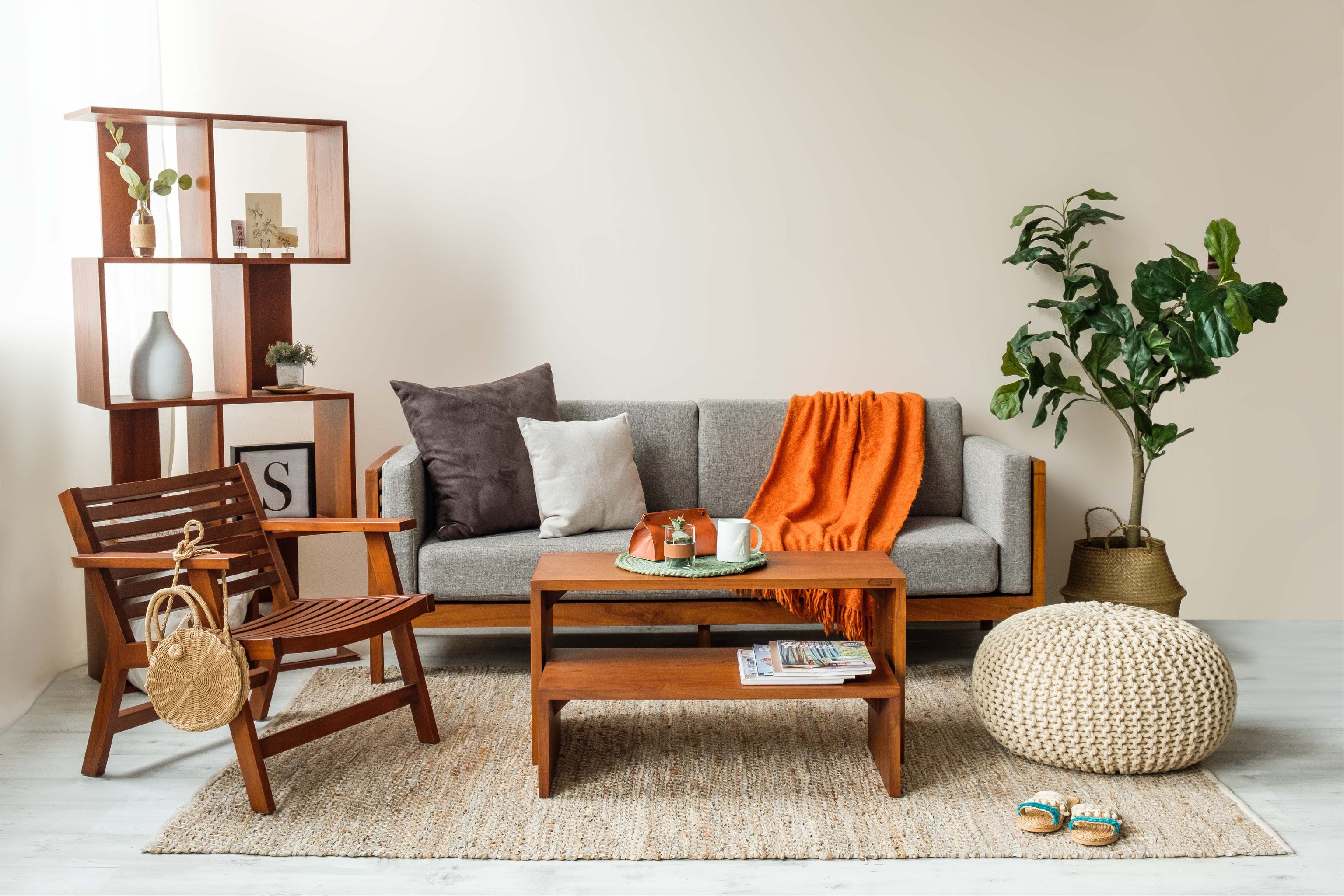 PLANK NESTING BENCH SET | Nesting Table - Dining - Scanteak Singapore